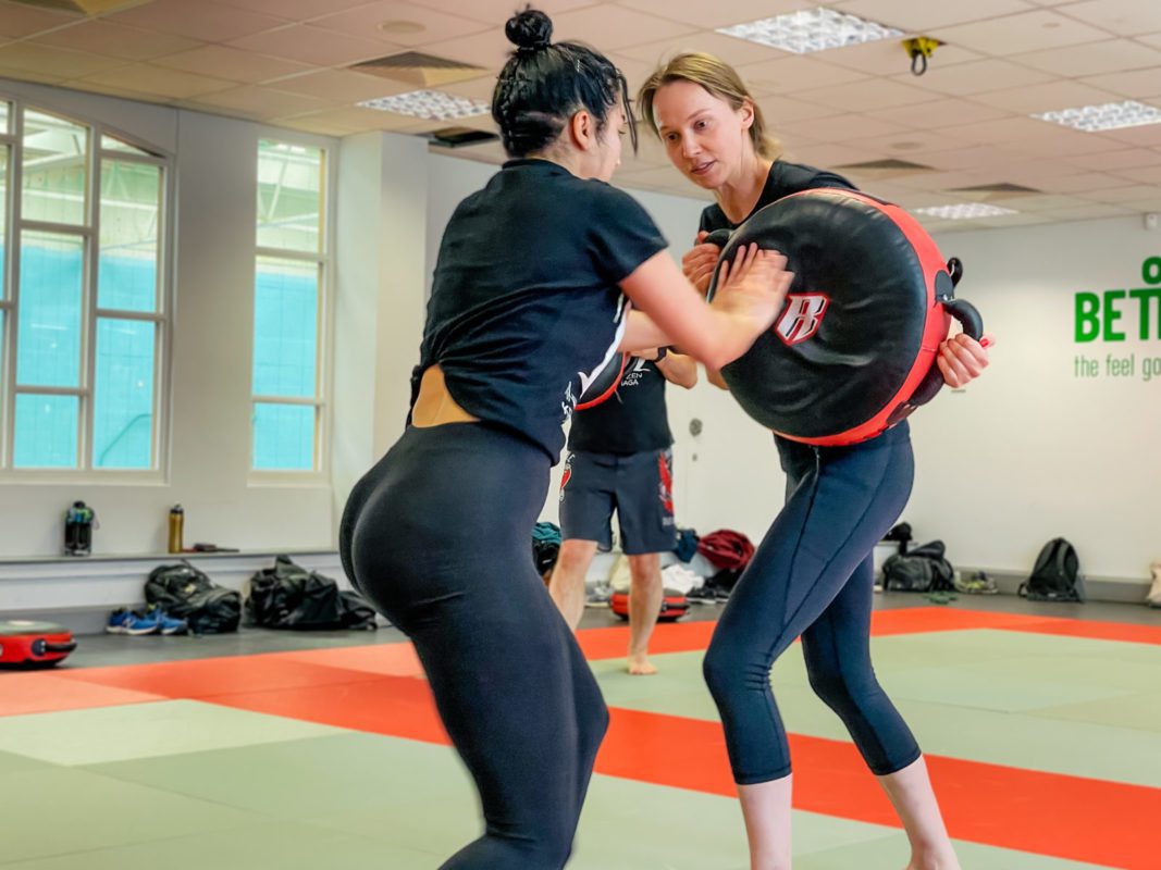 Womens self defence workshop empowering with Krav Maga